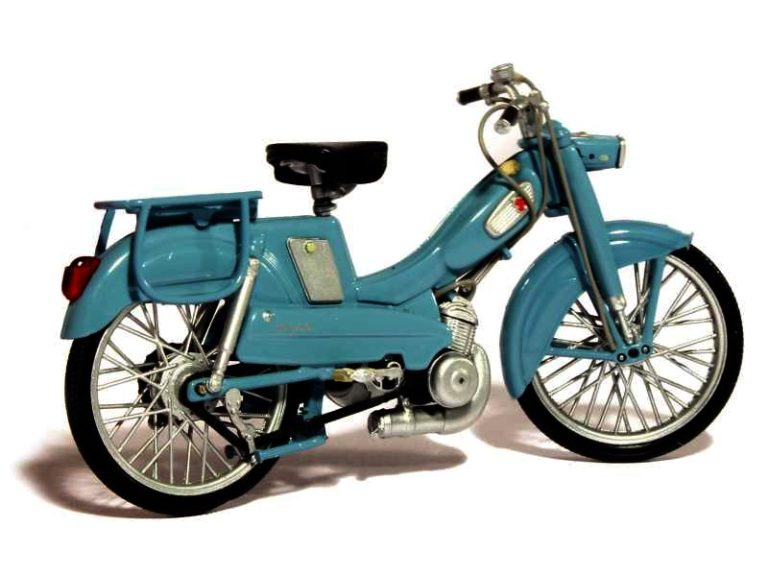 Mobylette MOTOBECANE AV65 de 1965 Bleu Gitane Miniature 1/18 NOREV ...