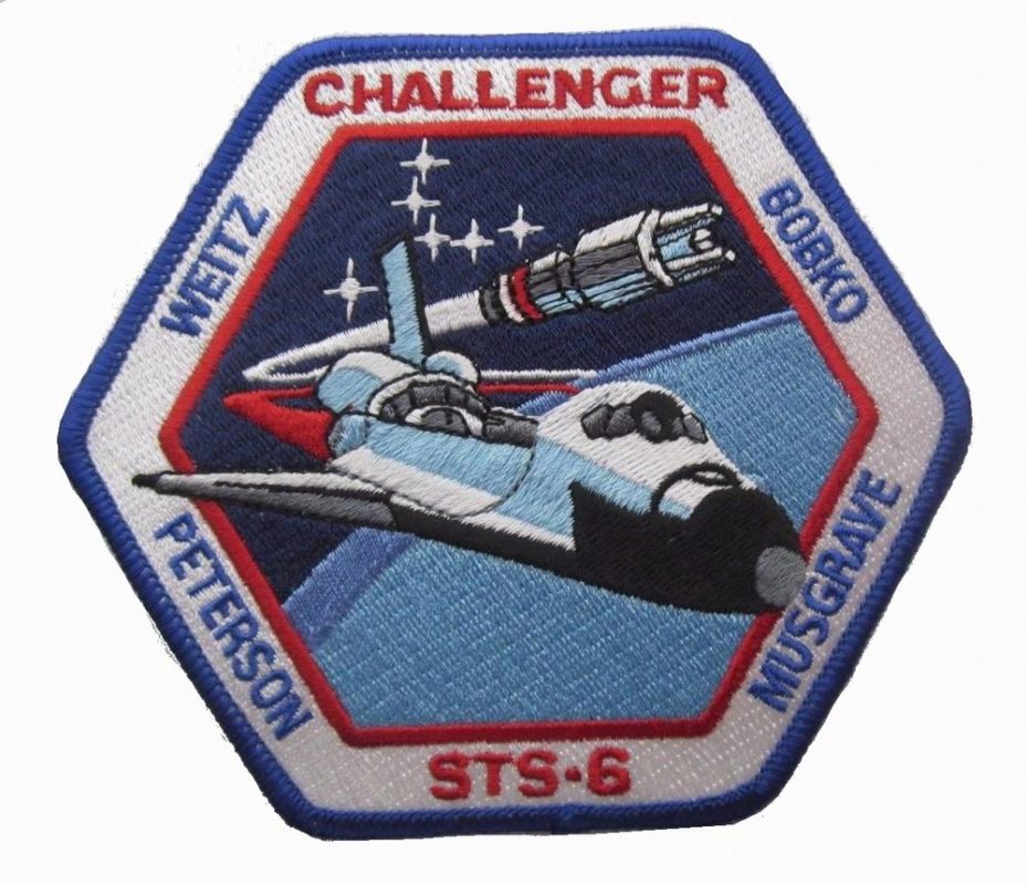 Écusson NASA Navette Spatiale CHALLENGER Mission STS-6 Thermocollant – Capachat.com
