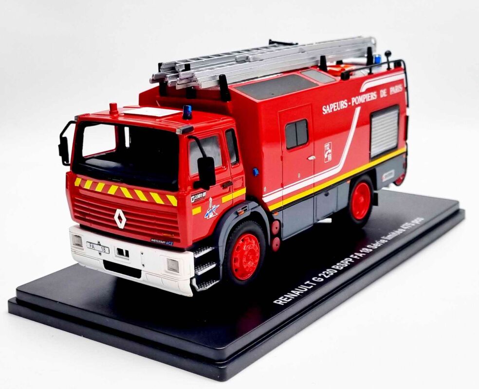 RENAULT G230 Fourgon d'Appui FA 18 BSPP Brigade De Sapeurs-Pompiers de Paris 1/43 Edition ...